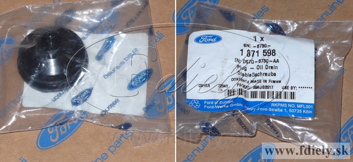 Vypúšťacia zátka olejovej vane 2.0 TDCi DW10F-FORD | Filtre diesel ...
