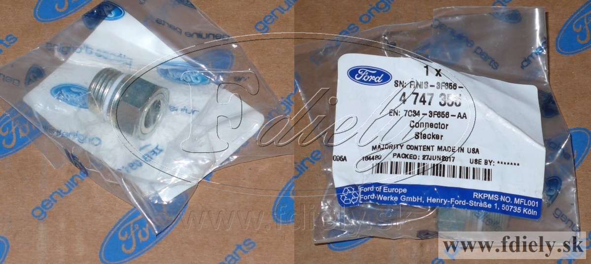 Konektor pripojenia hadice k servočepadlu - FORD | Predná náprava ...